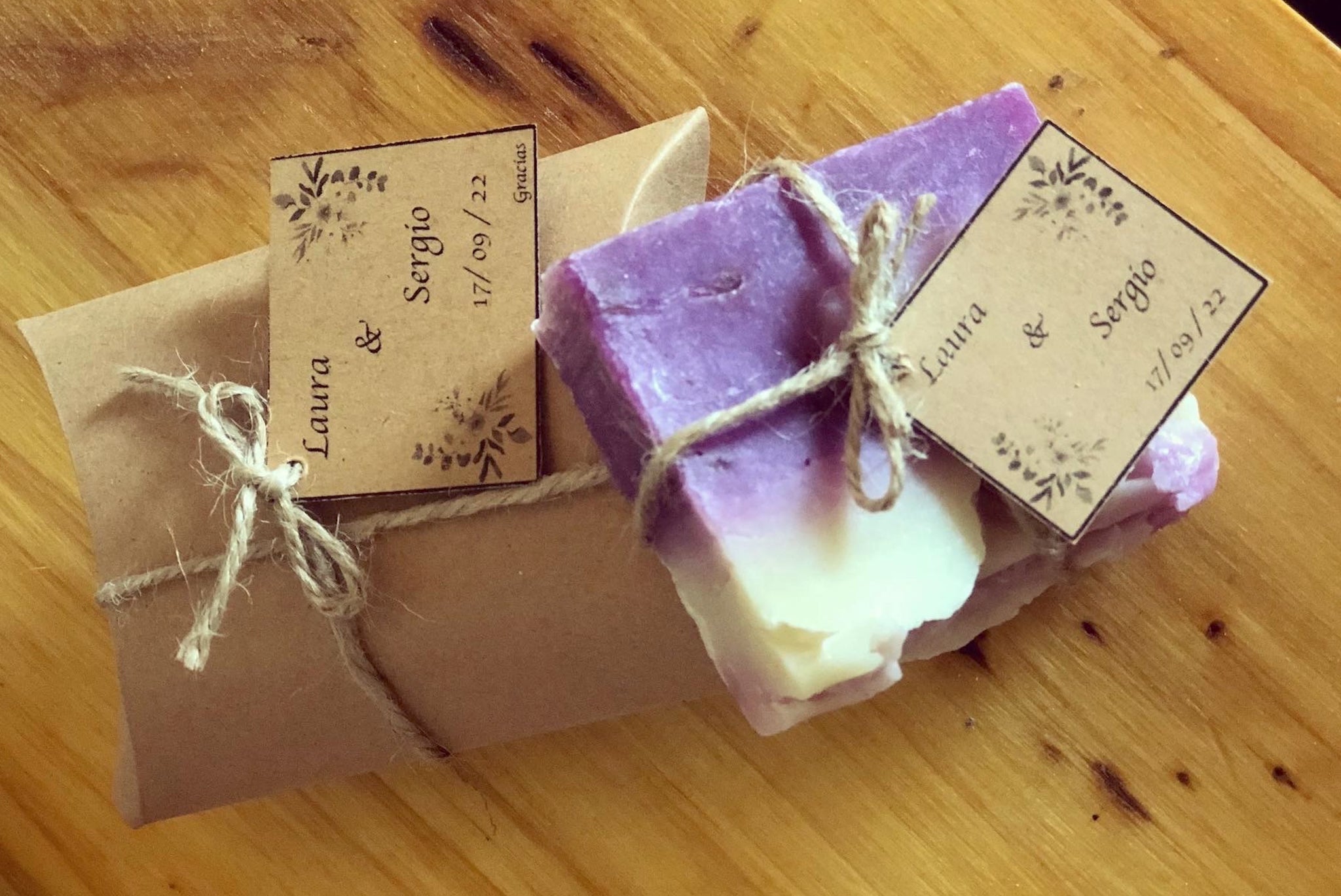 Jabones para Eventos | Decorados con Yute | Raspberry Melon